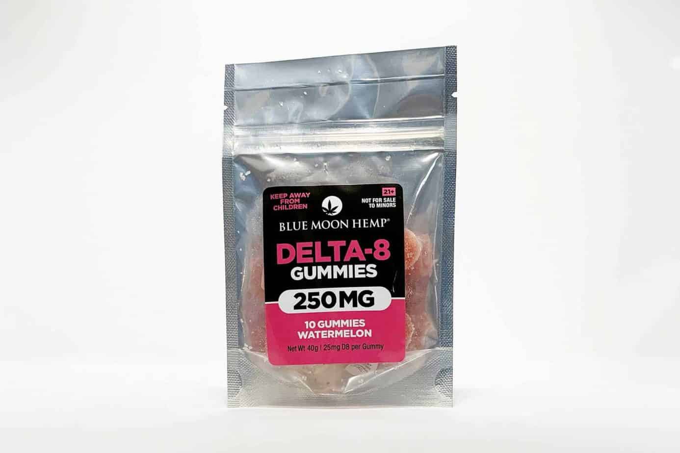 Blue Moon Hemp Delta 8 Watermelon Gummies 250 mg