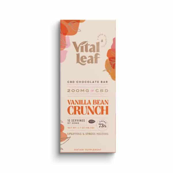 Vital Leaf Vanilla Bean Crunch CBD Chocolate Bar
